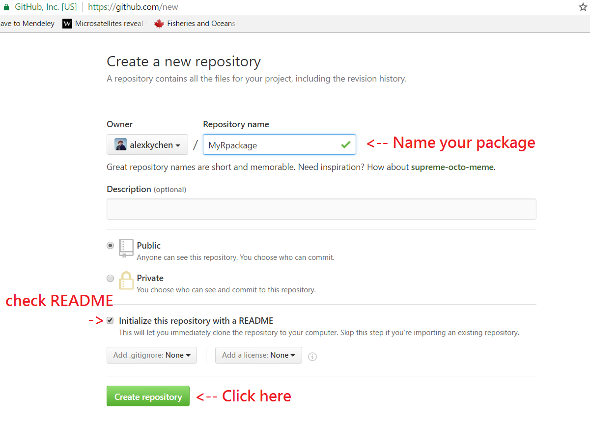How to create an R package and use Git & Github for version control
